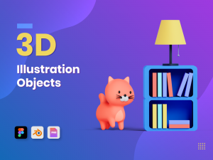 3D Illustration Objects - Flat Icons