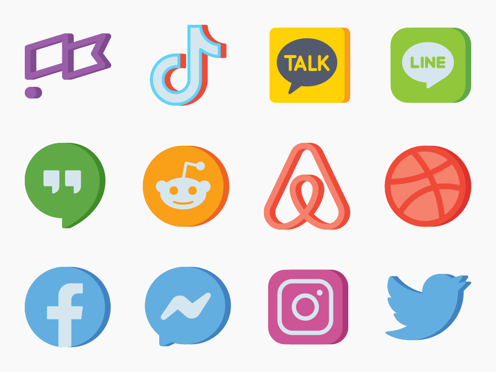 Free Aesthetic App Icons Flat Icons