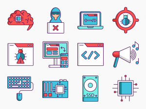 74 Computer Science Icon Set - Flat Icons