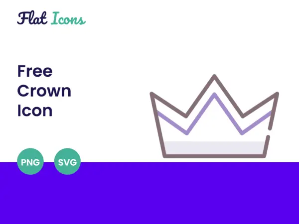 Free Crown SVG and PNG Icon - Flat Icons