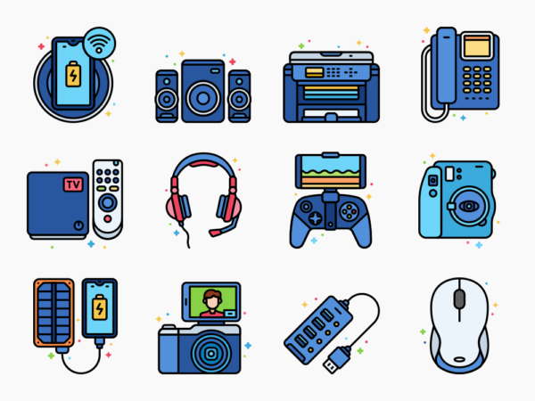 75 Devices Icon Set - Flat Icons