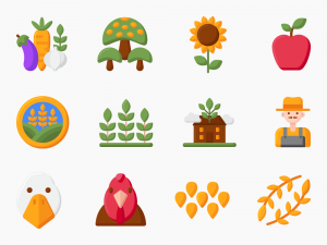 95 Farm Icon Set - Flat Icons