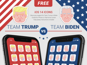 Free iOS14 Icon Set - Trump vs Biden - Flat Icons