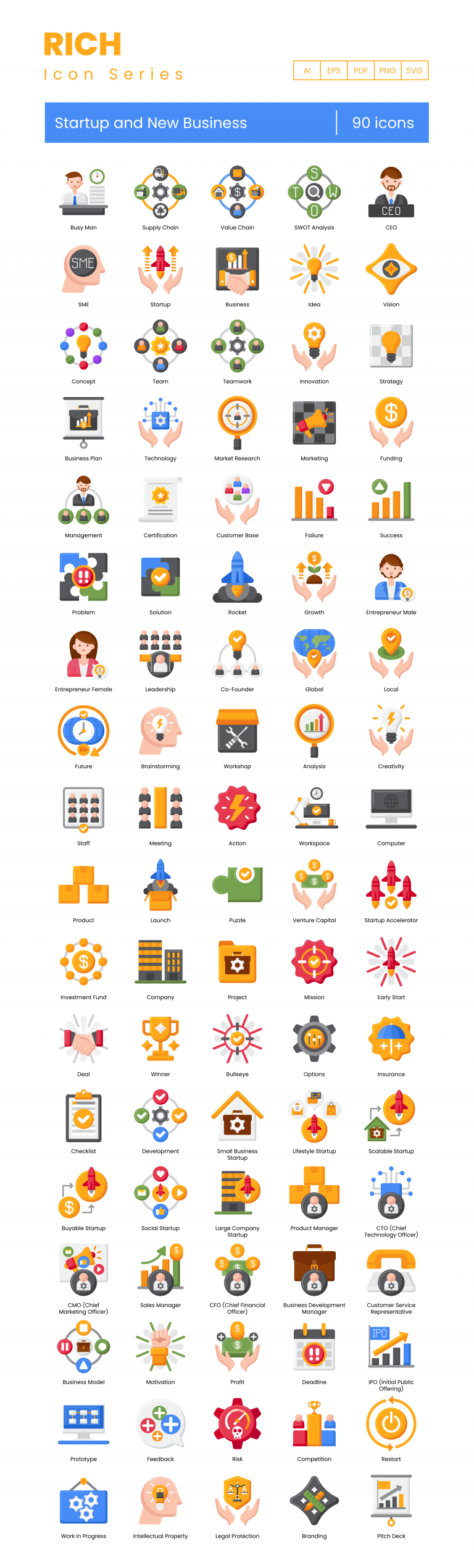 Premium Business Icon Pack - Flat Icons