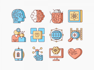 60 AI Icon Set - Flat Icons