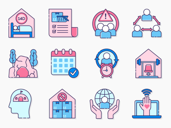 75 Isolation Icon Set - Flat Icons