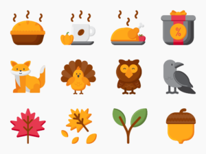 85 Autumn Icon Set - Flat Icons