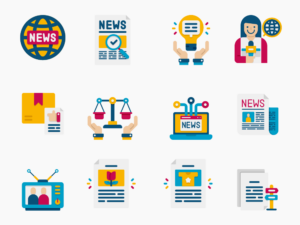 85 Journalism Icon Set - Flat Icons
