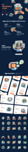 3D Web Design Icon Set - Flat Icons
