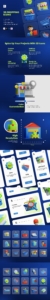 3D Shopping Icon Set - Flat Icons