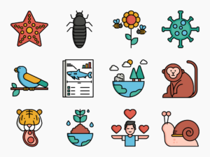 85 Life Science Icon Set - Flat Icons