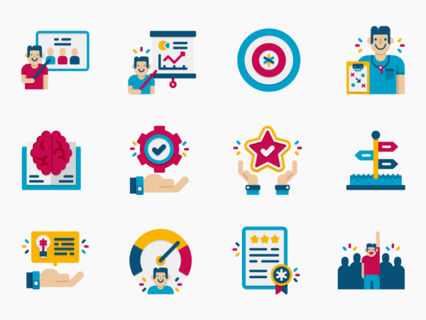 70 Tutoring Icon Set - Flat Icons