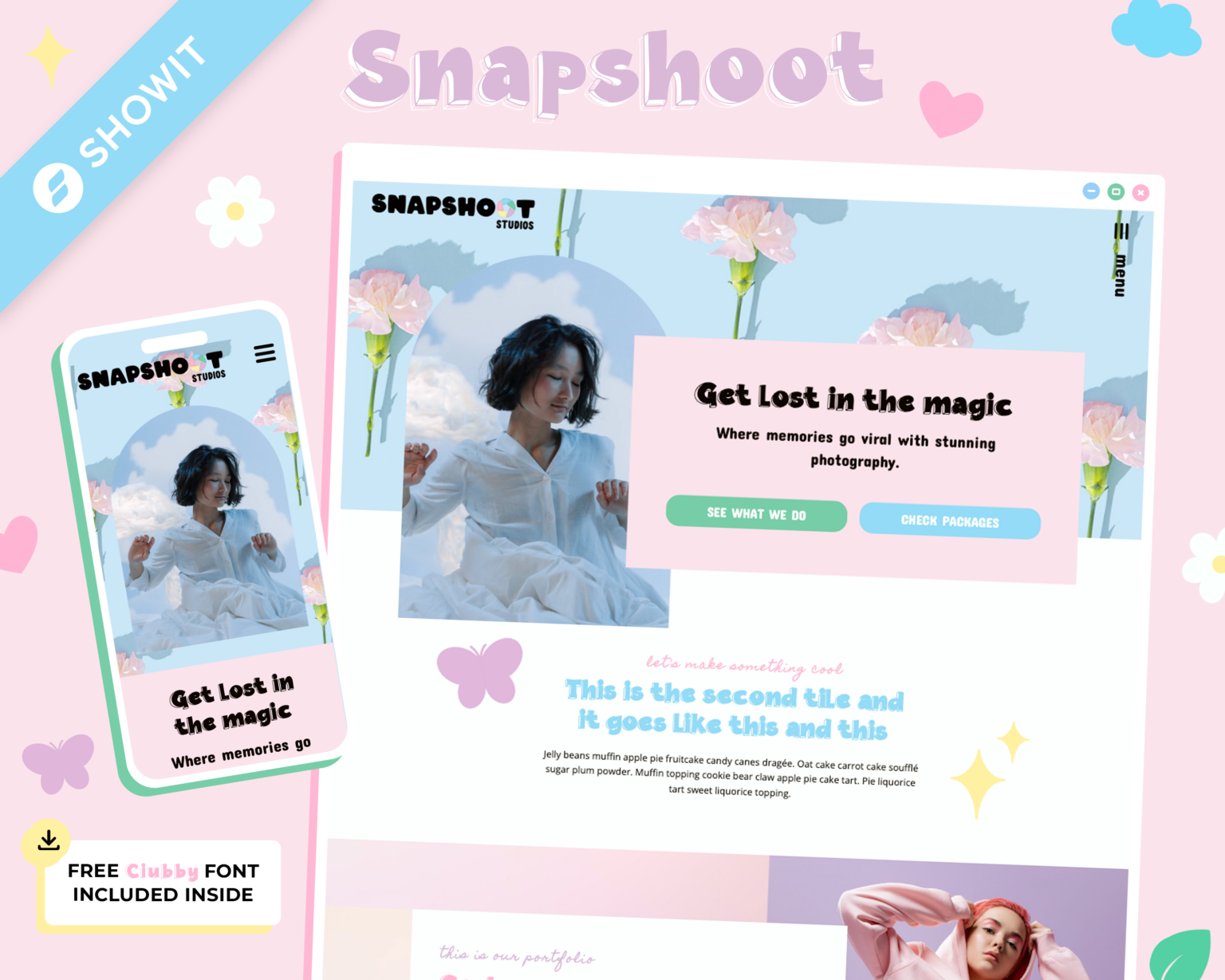 Showit Templates - Flat Icons