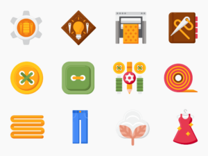 82 Sewing Icon Set - Flat Icons