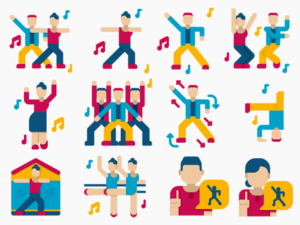 80 Dancing Icon Set - Flat Icons