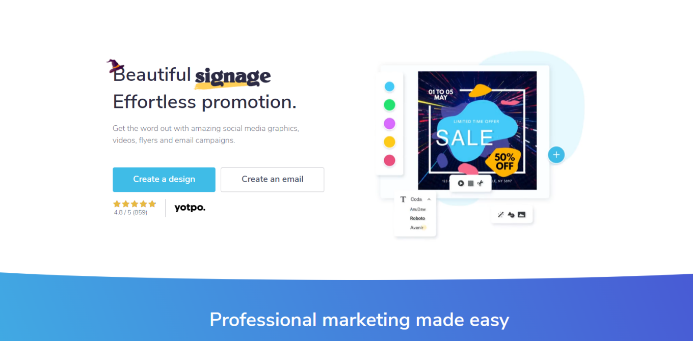 19 best marketing design tools for brand promotion and social media ...