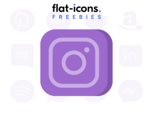Purple Instagram Icon - Free - Flat Icons