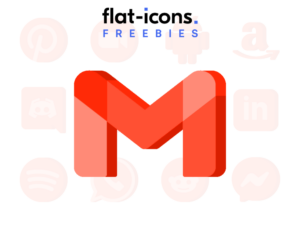 Red Gmail Icon - Free - Flat Icons