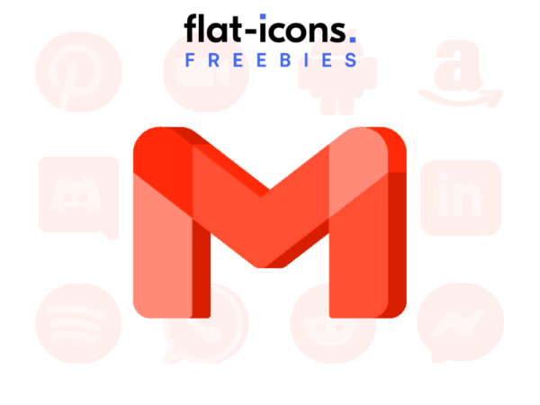 Red Gmail Icon - Free - Flat Icons