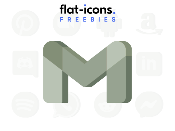 Sage Green Gmail Icon - Free - Flat Icons