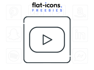 White YouTube Icon - Free - Flat Icons