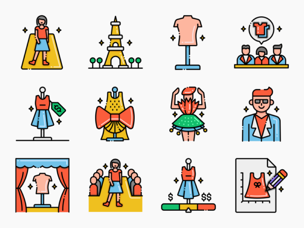 80 Designer Event Icon Set - Flat Icons