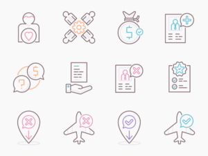 80 Career Profile Icon Set - Flat Icons