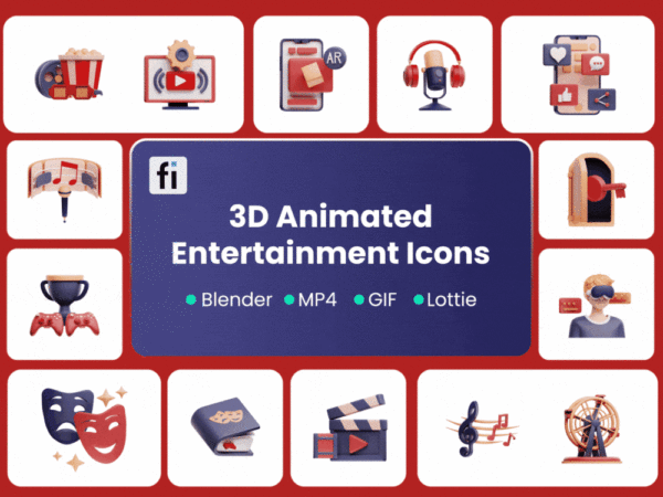 Animated icons - Flat Icons