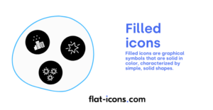 What are the icon styles? - Flat Icons