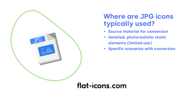 JPG icons: definition, key characteristics, uses, and examples - Flat Icons
