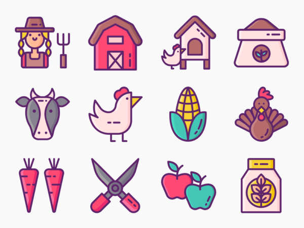 95 Homestead Icon Set - Flat Icons